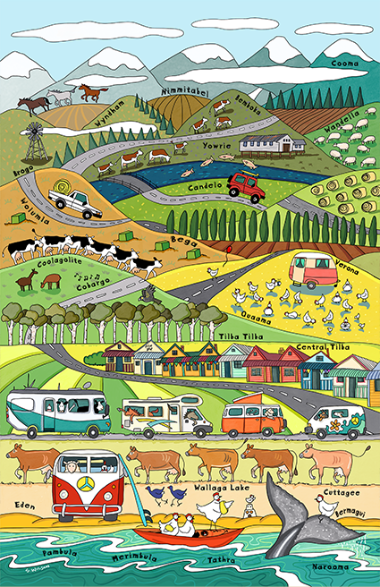 COOMA TO EDEN - Card – Sally Wilson Art
