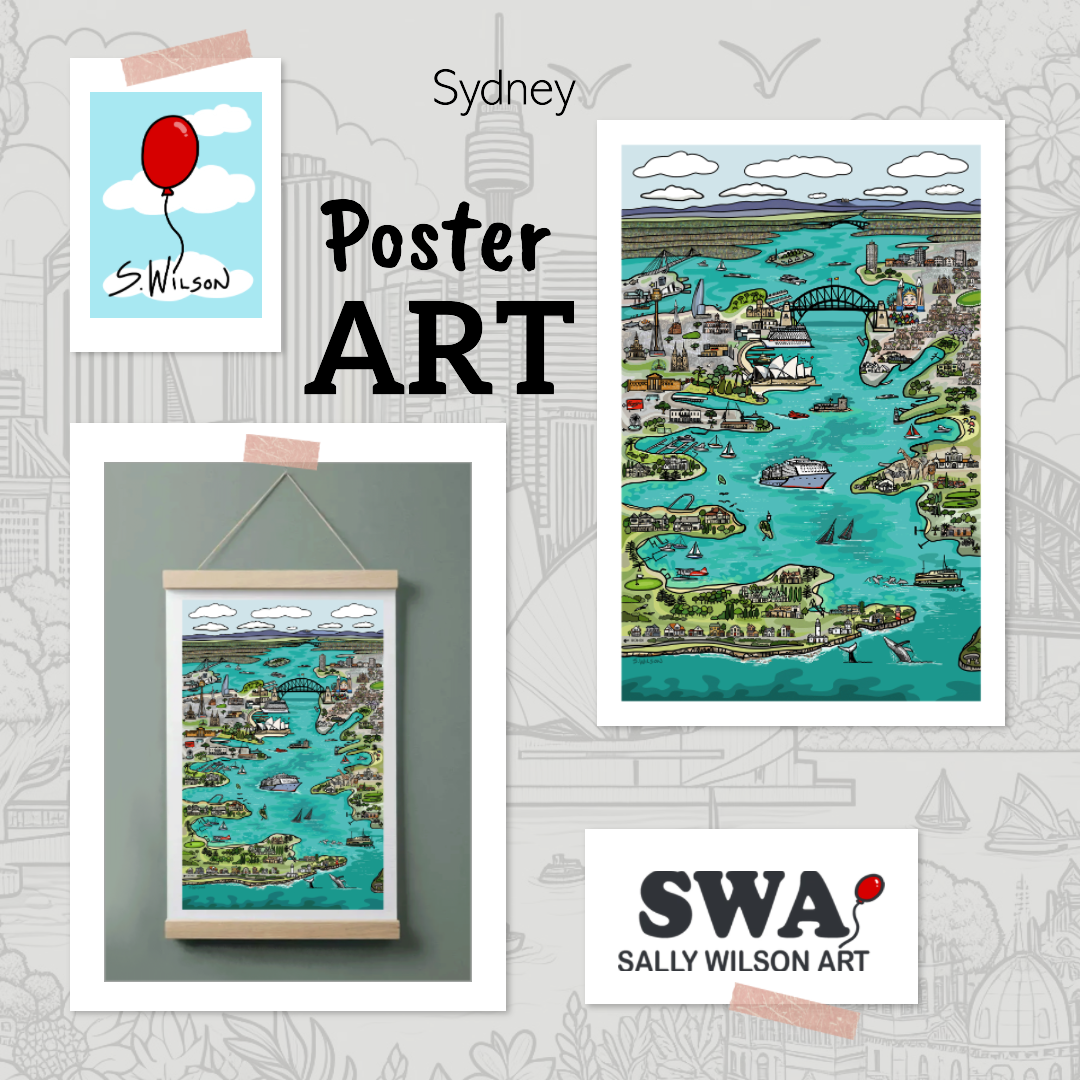 SYDNEY - Poster – Sally Wilson Art