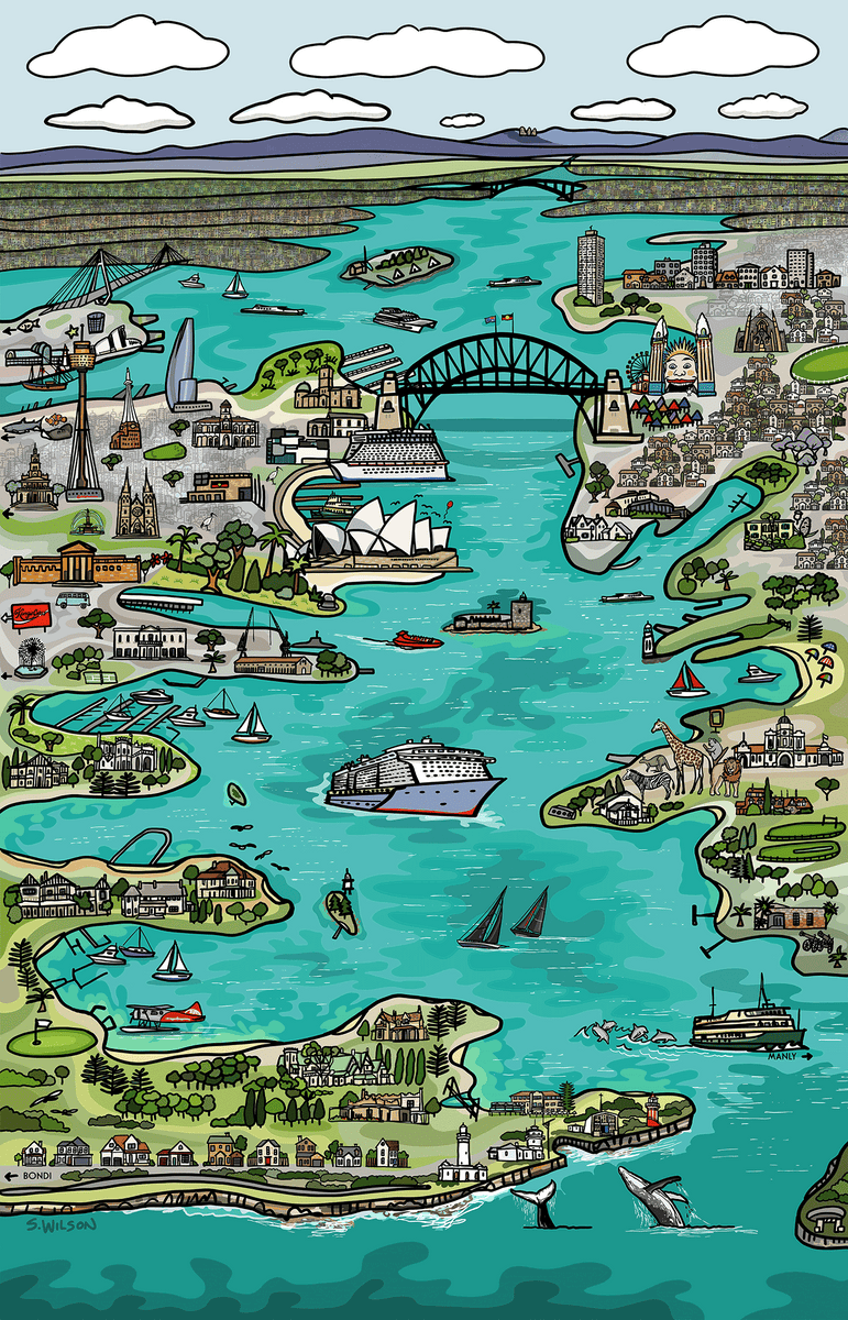 SYDNEY - Card – Sally Wilson Art